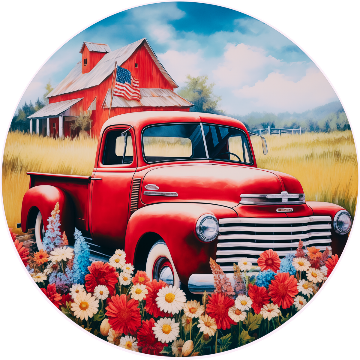 American Country Vintage Truck Metal (Choose Size) – Festive Creations ...