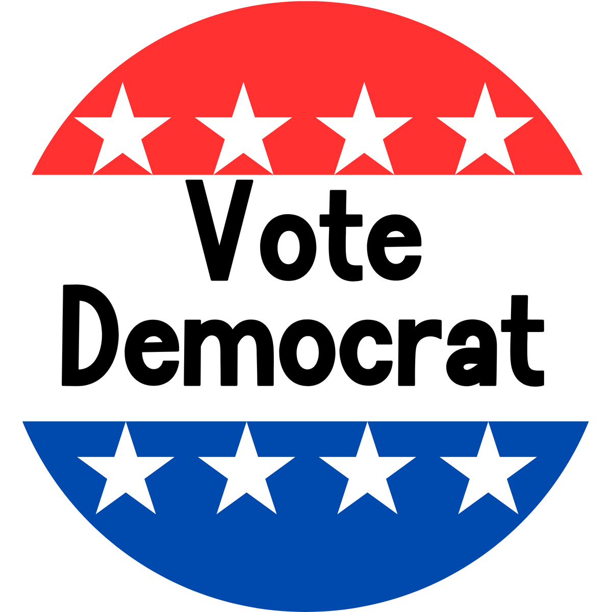 Vote Democrat Metal Sign (Choose size) – Festive Creations By Stephanie