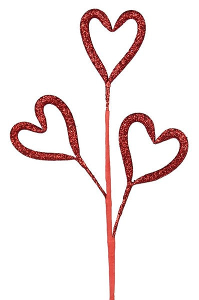21"L Tubing Heart Spray Red – Festive Creations By Stephanie