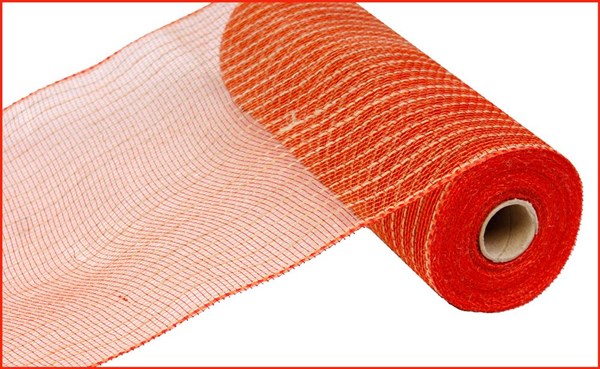 10.25"X10Yd Poly/Jute Mesh Orange/Red/Natural – Festive Creations By ...